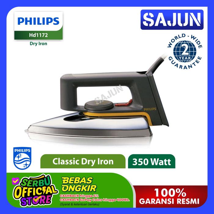 Jual Setrika Philips HD1172 ,ceramic coating , 2 X durable philip HD ...