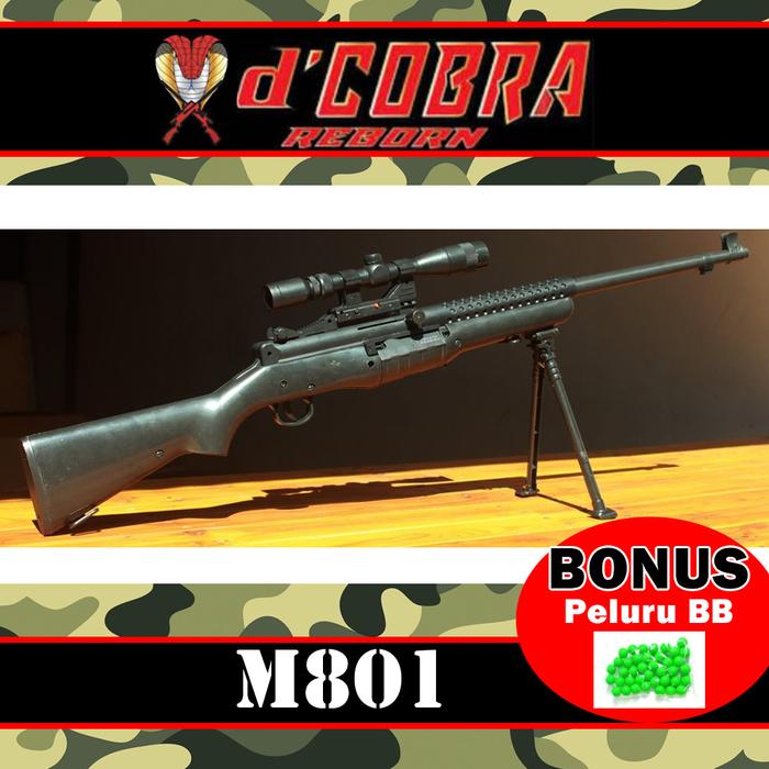 Jual Mainan senapan kokang spring Sniper Johnson M801 - Dcobra M801 - Unit Saja - Kab. Tangerang ...