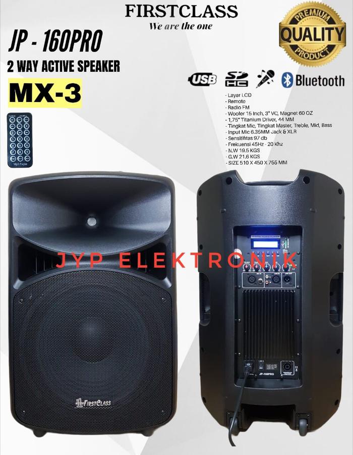 Jual SPEAKER AKTIF FIRSTCLASS JP 160 PRO MX 3 / FIRST CLASS JP 160 PRO ...