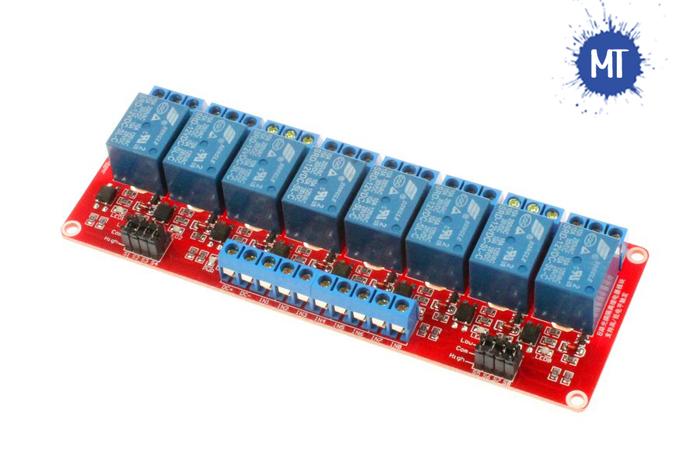 Jual Relay module optocoupler isolation 8 channel (1511) - DC 24V ...