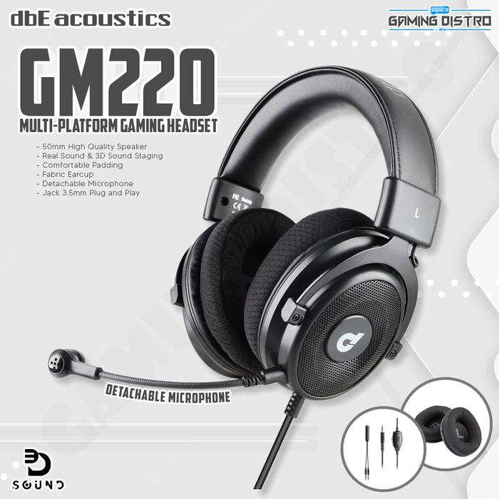 Jual Headset Gaming dbE Acoustics GM220 Real & 3D Sound Staging Quality ...
