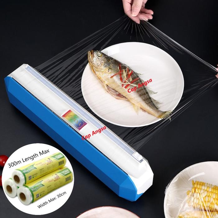 Promo CLING FILM DISPENSER MEDIUM JUMBO 30cm 300m PLASTIK WRAP SLIDE ...