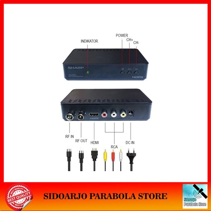 Jual Set Top Box Stb Tv Digital Dvbt2 Sharp Dd001i Dvb-t2 Uhf Sni Resmi ...