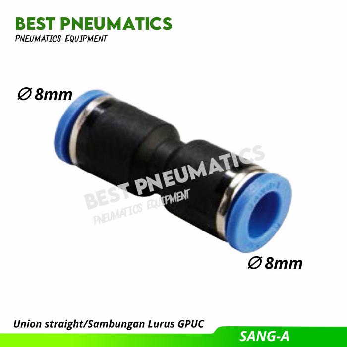 Jual GPUC 08 SANG-A Union Straight/Sambungan lurus One-touch fitting for ∅8 - Jakarta Barat ...