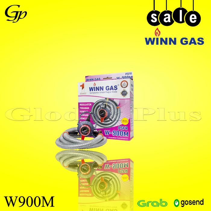 Jual winn gas selang paket regulator psfr w 900m 900 double lock w900 m ...