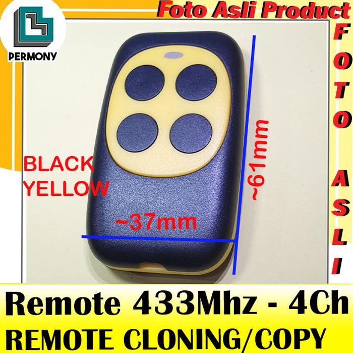 Jual Remote 433Mhz 4 channel tombol 4ch 433 Mhz button copy clone ...