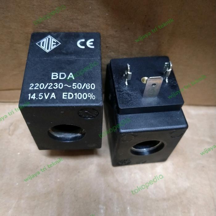 Jual Coil Solenoid Valve ODE BDA 220/230~50/60 14.5VA ED100% (13mm ...