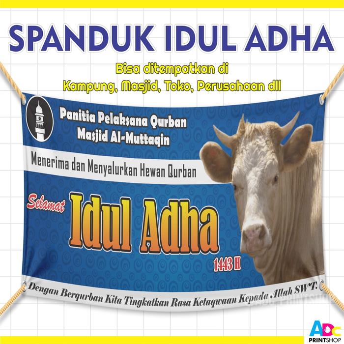 Jual SPANDUK UCAPAN IDUL ADHA/ SPANDUK QURBAN - 4x1,5m, Desain 2 - Kota ...