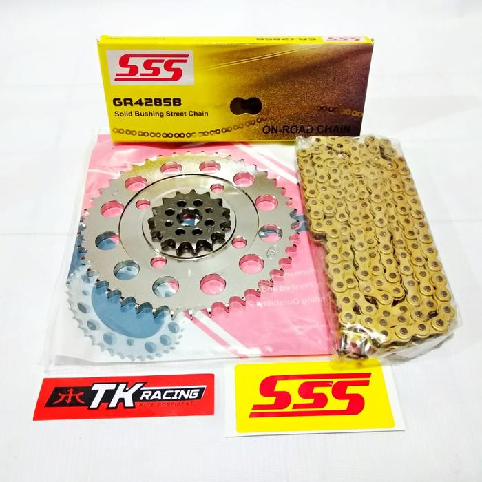 Jual Gear set TK CB150R - CBR150R - Sonic 150R Rantai SSS 428 SB - Kota Tangerang - TT Variasi ...