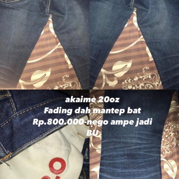 Jual Akaime Jeans iseries 20 oz (fading). Nego sampe jadi - Kota Bekasi ...