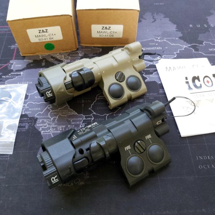 Jual MAWL C1+ tactical aiming device Full fitur senter green laser IR - Jakarta Utara ...