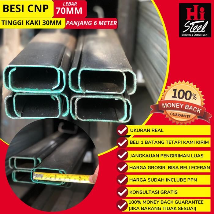 Jual Besi Kanal CNP 75 X 35 X 2.00mm - Kaki Pendek - Kota Bekasi - Hi ...