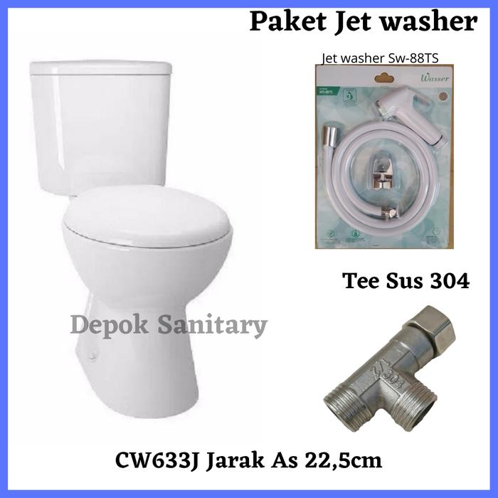 Jual Closet duduk toto cw633 sw/ closet duduk toto/closet - PAKET 2 ...