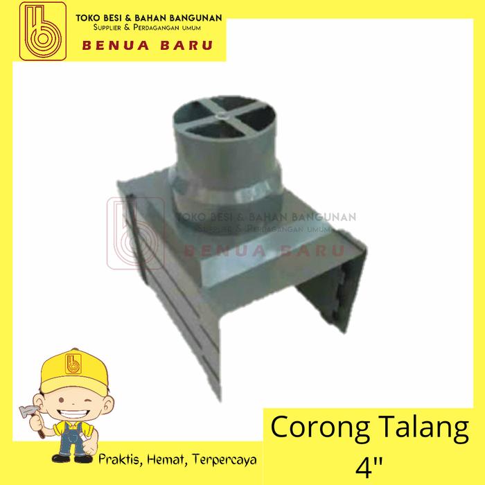 Jual Corong Talang Air 4 inch / Corong Talang Kotak 4" / Bak Kontrol 4 ...