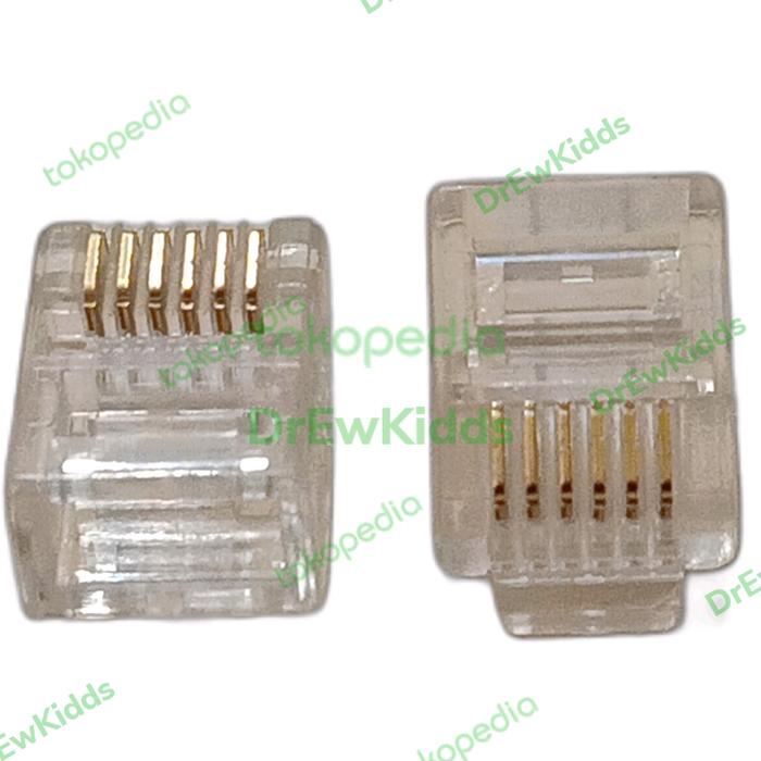 Jual Konektor RJ 12 / Konektor 6pin RJ12 / Konektor Yaesu - Jakarta Barat - DrEwKidds | Tokopedia