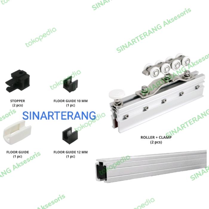 Jual Engsel sliding dekson L6 rel 3 mtr. Untuk pintu sliding kaca ...