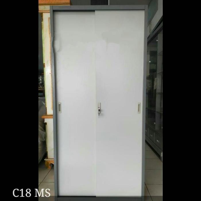Jual LEMARI ARSIP besi 2PINTU SLIDING PLAT tebal 0.6 IMPORT - Kota ...