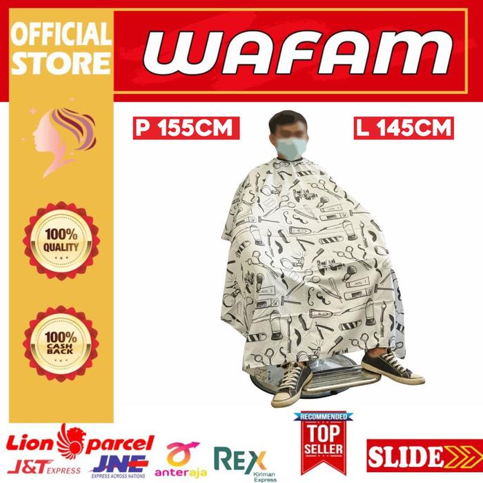 Jual CAPE / KEP / KAIN KIP CUKUR BARBER PANGKAS SALON MOTIF ALAT ...