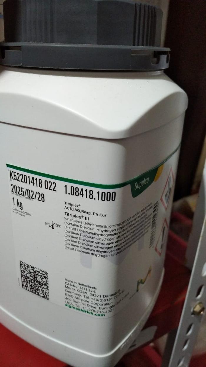 Jual Na EDTA Merck / Natrium EDTA / Sodium EDTA / Titriplex III Merck ...