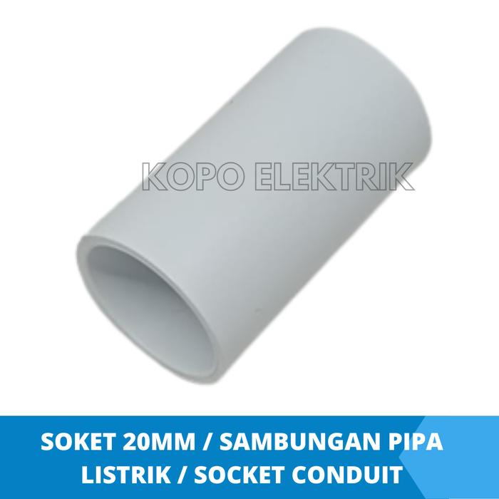 Jual Soket 20mm Sambungan Pipa Listrik / Socket Conduit - Kab. Bandung ...