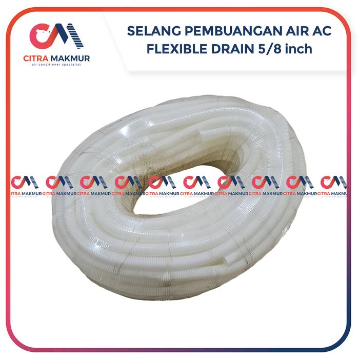 Jual Selang Fleksibel Pembuangan Air AC Drain Flexible Putih 5/8 inci ...