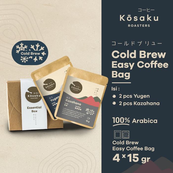 Promo Kosaku Cold Brew Easy Coffee Bag Mix 4pcs - Kopi Sachet - Kota ...