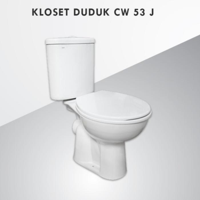 Jual Closet duduk original TOTO CW53J /Closet cw 53 j paket lengkap ...