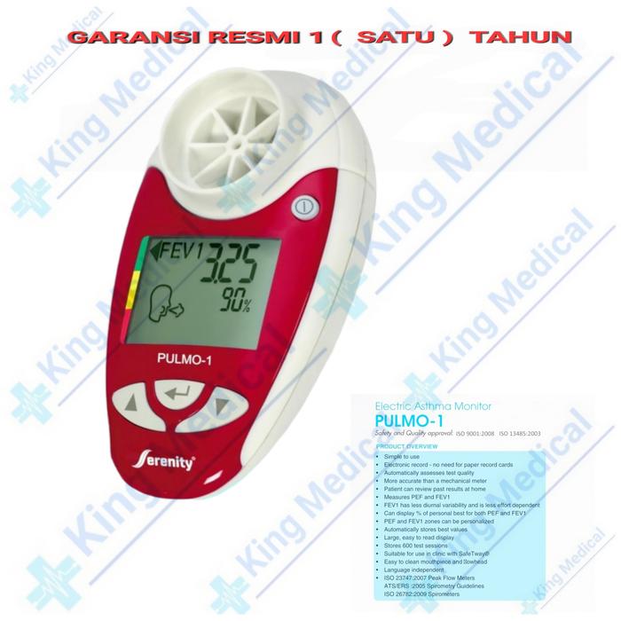 Jual Peak Flow Digital Meter/Electronic Asthma Monitor Pulmo-1 Serenity ...