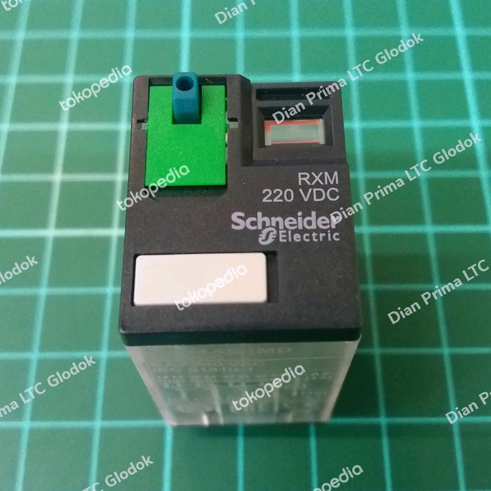 Jual Schneider Relay RXM4AB1MD 220 Vdc 4NO 4NC 6A 250 VAc + Manual test ...