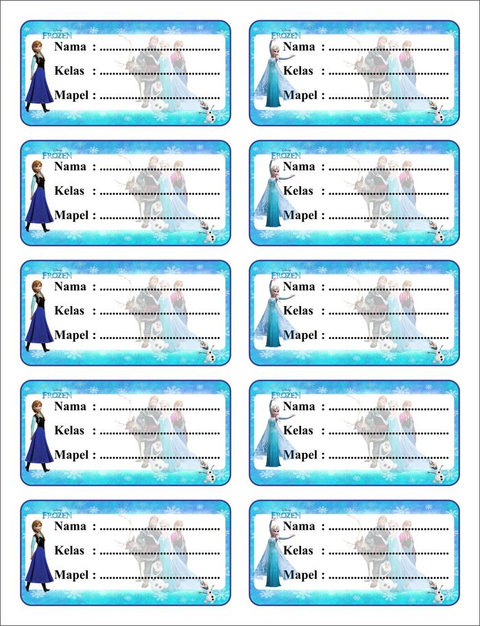 Jual Stiker Label Mapel / Mata Pelajaran / Stiker Buku - Costum ...