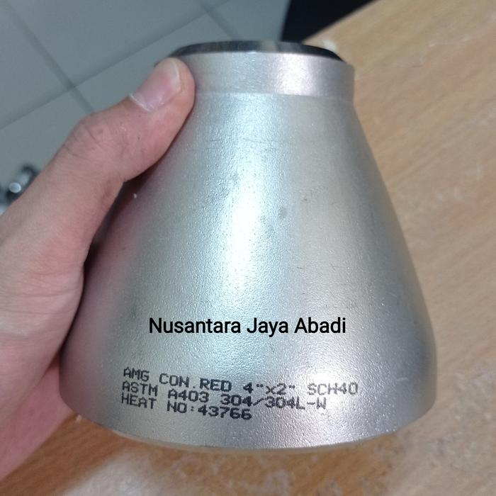 Jual Reducer Las Stainless 304 Sch 40 4 x 2 " inchi Concentric Oversock ...