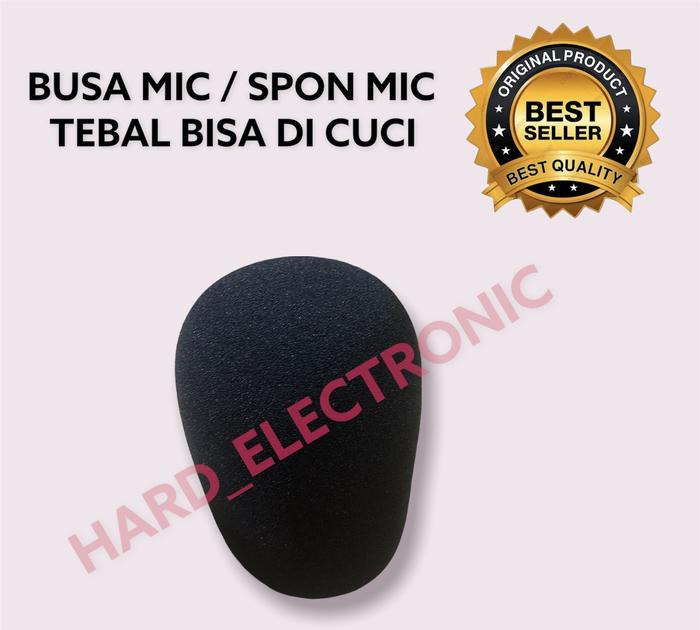 Jual BUSA MIC / SPON MIC / SARUNG MICROPHONE TEBAL BISA DI CUCI - Hitam ...