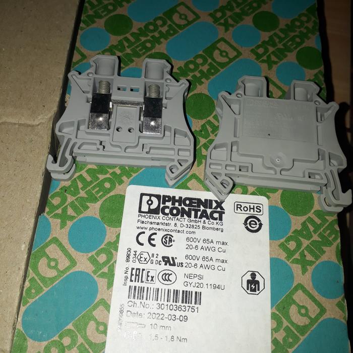 Jual UT 10 Terminal Block UT 10 mm PHOENIX CONTACT - Jakarta Timur ...