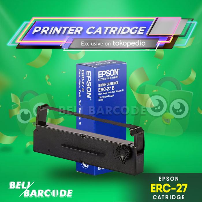 Promo Ribbon Cartridge Epson ERC-27 Tinta Printer Dot Matrix Epson TM ...