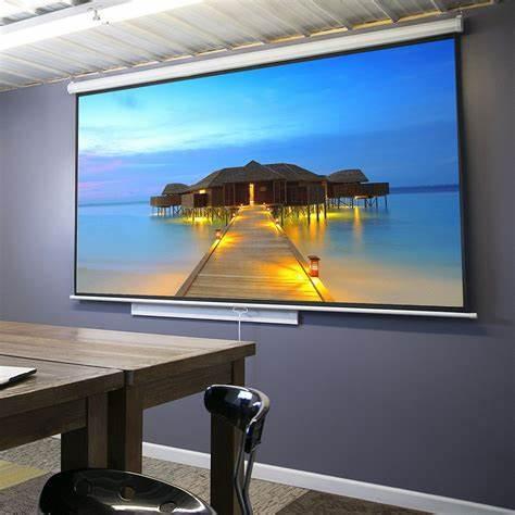 Jual Screen Projector 100" Motorize 16:9 / Layar Proyektor 100 ...
