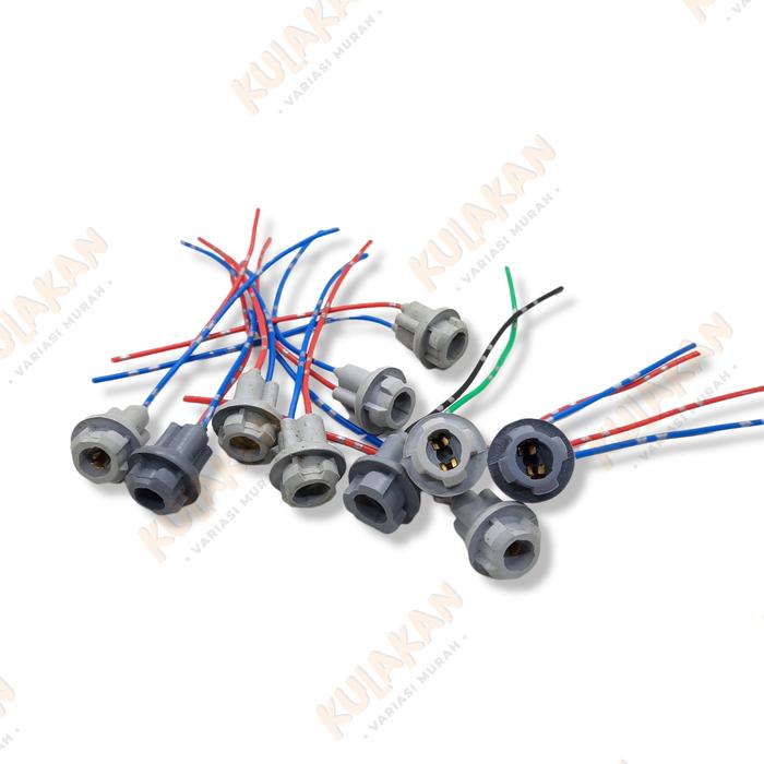 Jual Socket Soket Fitting Lampu Bohlam Sen Senja Fiting Sen Colok T10 ...