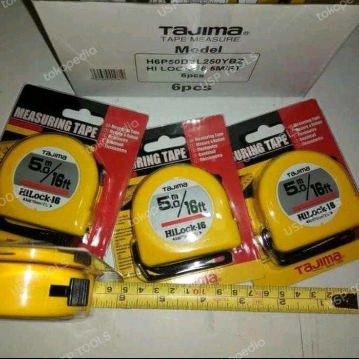 Jual Tajima 5 meter hilock- 16 meteran rol ,tajima measuring tape ...