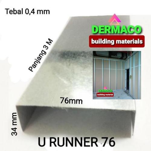 Jual U RUNNER 76 / RANGKA GYPSUM / BAJA RINGAN / RANGKA PARTISI - Kota ...