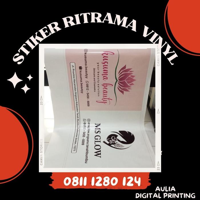Jual Stiker Ritrama Vinyl + Laminasi Glossy | Sticker Meteran Custom ...
