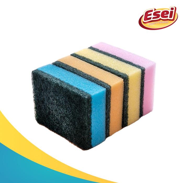 Jual Kitchen Sponge (Kecil) --ISI 4 Spon cuci piring serbaguna (Kecil ...