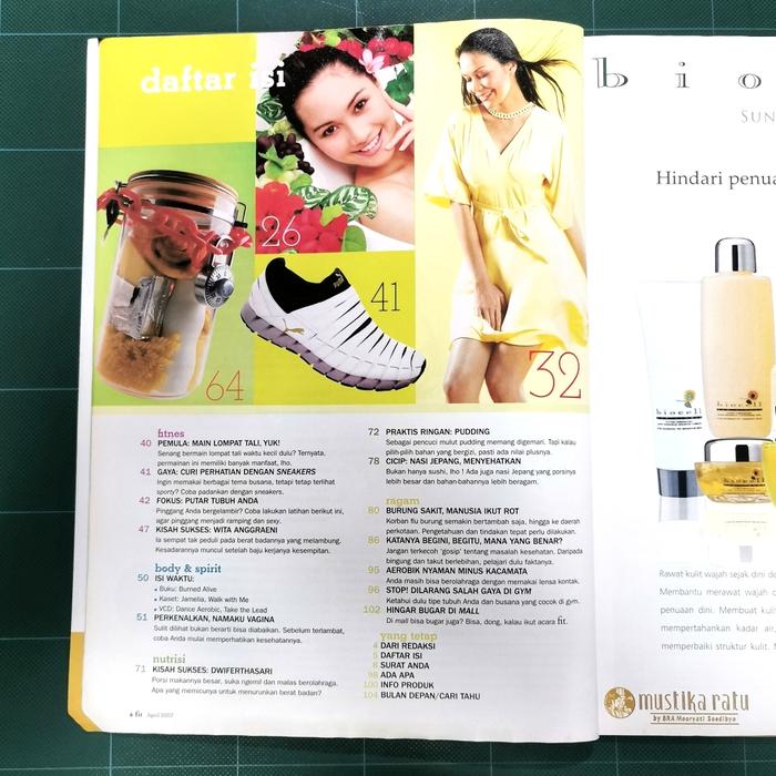 Jual Majalah Fit Sehat Cantik Awet Muda April 2007 Cover Masayu ...