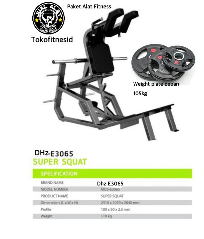 Jual Dhz Super Squat E3065 DHZ Paket Fitness 105kg Plate beban - Kota Tangerang Selatan - Toko ...