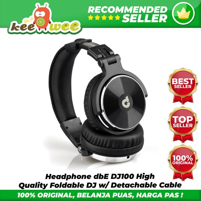 Jual Headphone dbE DJ100 High Quality Foldable DJ w/ Detachable Cable ...