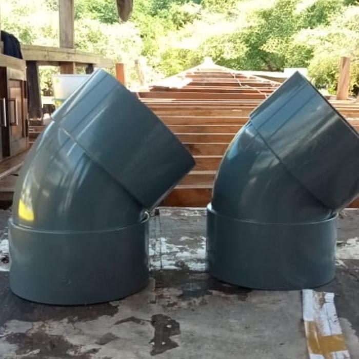 Jual Keni 45° x 8" D / Elbow Knee knie kenie PVC RUCIKA 45 derajat x 8 ...