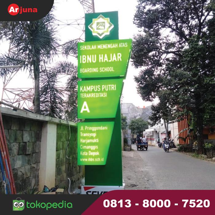 Jual PAPAN TANDA NAMA SEKOLAH I LED I PYLON SIGN - Jakarta Barat ...
