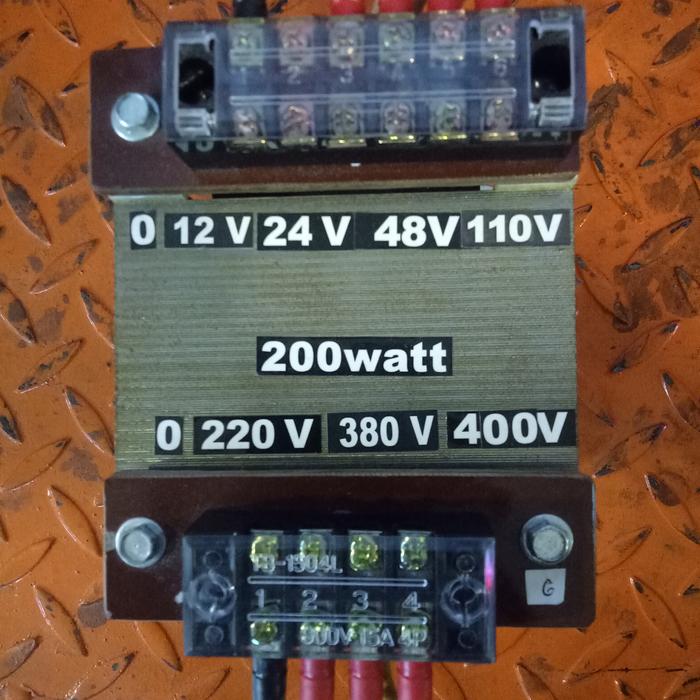 Jual Trafo Step Down/Up AC 220V-380V-400V to 12V-24V-48V-110V 200VA / 200W - Jakarta Pusat ...