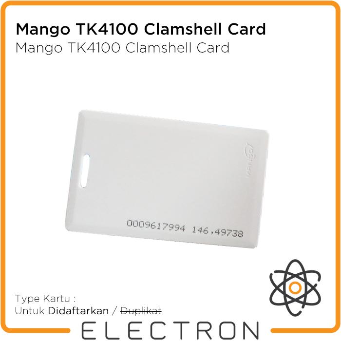 Jual Mango TK4100 Clamshell RFID 125kHz Thick ID Card Proximity Kartu ...