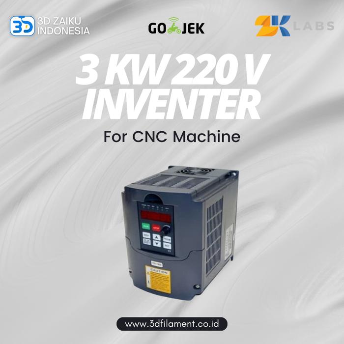 Jual Zaiku Huanyang CNC Inverter Spindle Motor 3 KW 220V Single to 3 ...