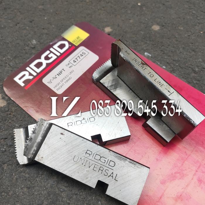 Jual Mata snai Ridgid NPT drat 1/2 - 3/4 One set Universal Original ...
