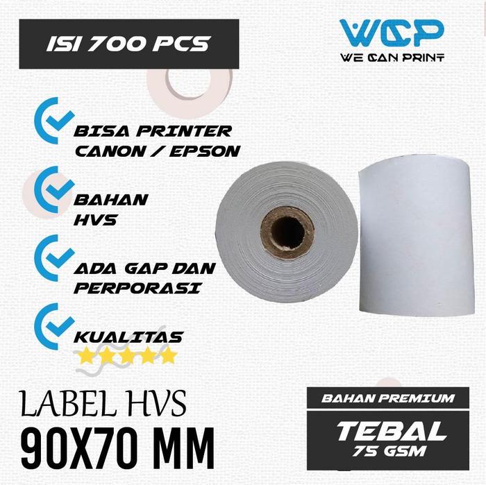 Jual STIKER LABEL HVS 90X70 KERTAS STICKER HVS ISI 700 PCS - Jakarta ...